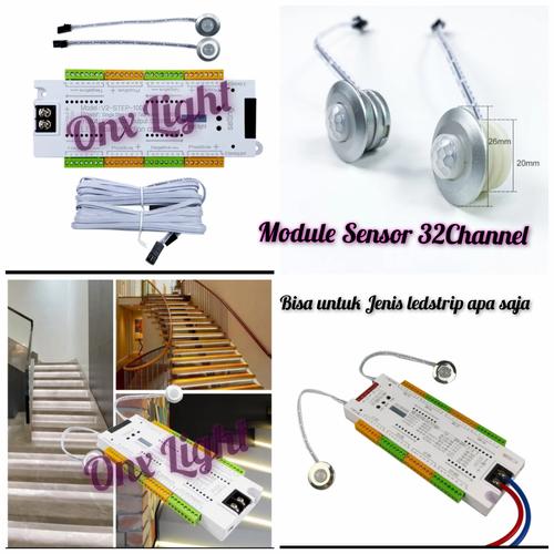Jual Module Perangkat Sensor Tangga Berjalan 32 Steps Control Stair ...