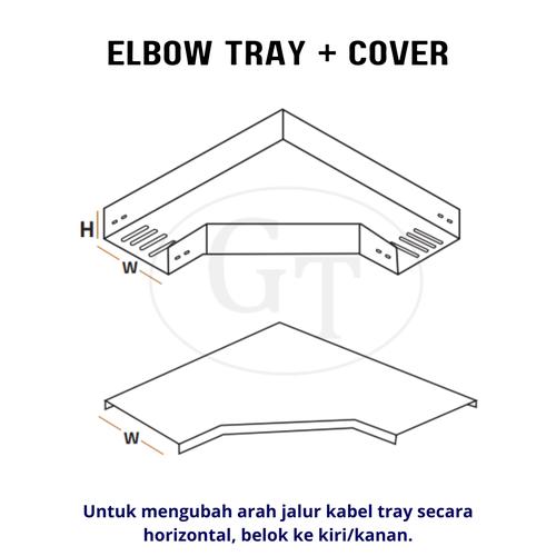 Jual Elbow Tray 100x100 GT untuk belokan L (Siku) kabel Tray 90 Derajat ...