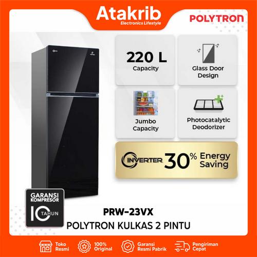 Promo POLYTRON KULKAS 2 PINTU PRW-23VX Kapasitas 220 liter Cicil 0% 3x ...