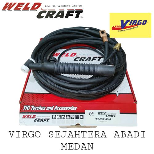 Jual WP26V252 TIG TORCH WP26 STANG LAS ARGON WP-26V WP 26 WELDCRAFT ...