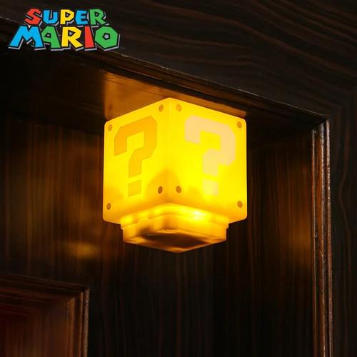 Jual Super Mario Bros Mystery Box Lamp Question Lamp Lampu Tidur LED ...