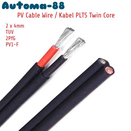 Jual Kabel PLTS 2x4mm PV Cable Twin Core 4mm PV-1F Solar Cell Panel ...