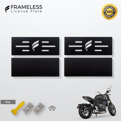 Jual Frameless plate dudukan plat motor clean look (2 hook & 2 loop ...