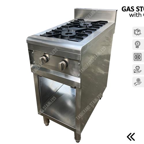 Jual Gas Stove 2 Burner with Open Cabinet / Gas Stove untuk Restoran ...