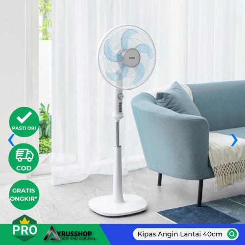 Jual Kipas Angin Lantai Standing Pedestal Fan Kris 16in/40cm/5 Baling ...