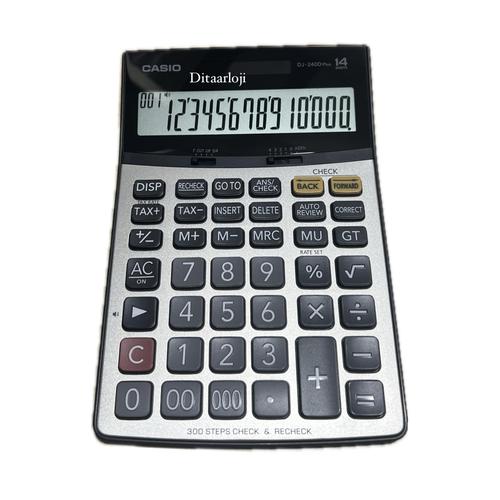 Jual kalkulator meja Casio DJ-240D plus besar 14 digit original ...