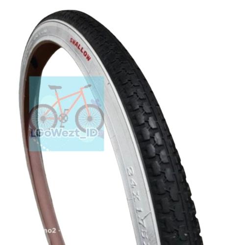 Jual Ban Luar Sepeda Ukuran 24 x 1.75 SWALLOW Deli Tire Hitam Putih Mini - Kota Tangerang ...