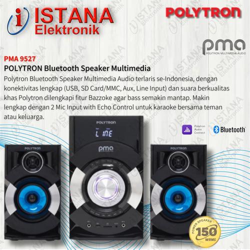 Promo POLYTRON BLUETOOTH SPEAKER KARAOKE MULTIMEDIA PMA 9527 B Cicil 0% ...