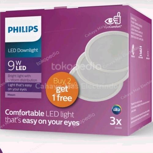 Jual Lampu downlight Meson 9W 9Watt pack 6500K 59449 Philips - Jakarta ...