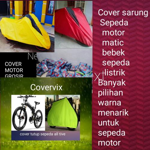 Jual Cover sarung pelindung sepeda/ sarung motor bebek matic sepeda ...