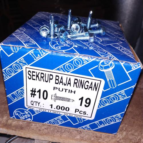 Jual Skrup Baja Ringan 10 x 19 Kode L - Paku Roofing - Baut Roofing ...