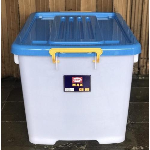 Jual XY INPO CB 95 LITER CONTAINER BOX DENGAN RODA - SHINPO 95L OREN ...