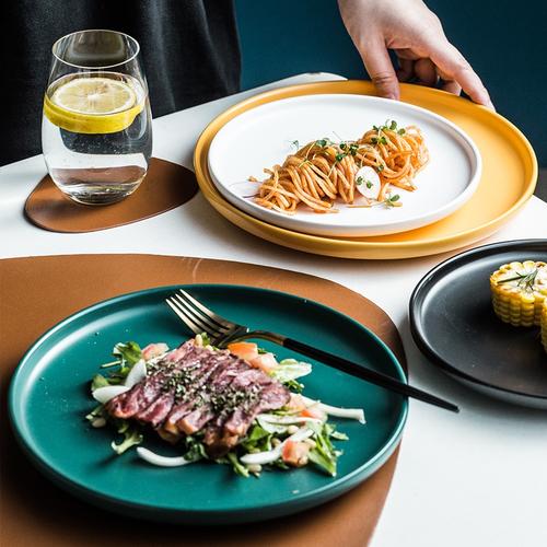 Jual Round Plate 15cm 20cm 25cm Piring Porselen Matte Dinner ware ...