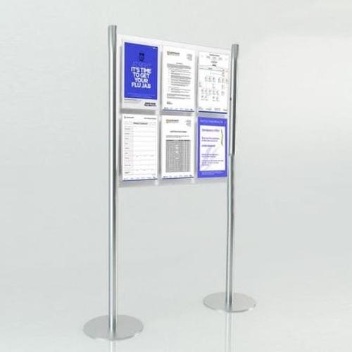 Jual PAPAN informasi Transparan berdiri standing kantor buletin ...