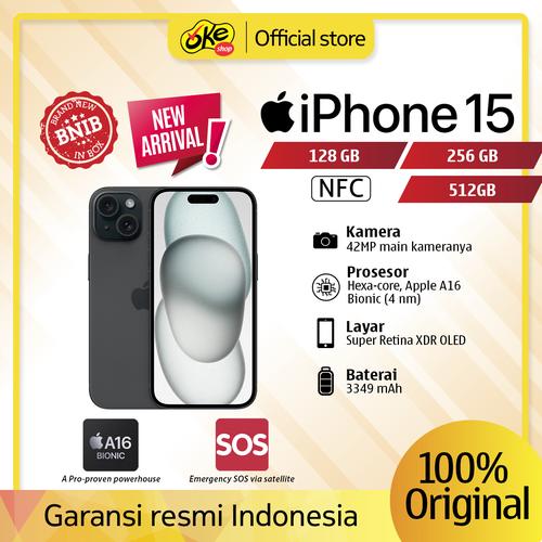Jual iPhone 15 128GB Garansi Resmi Digimap iBox - Hitam - Jakarta Pusat ...