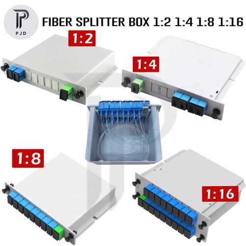 Jual Passive Splitter PLC BOX FO 1:2 1:4 1:8 1:16 SC Fiber Optik ...
