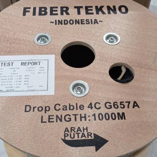Jual Kabel Fiber optik Dropcore 4 core 3 seling Fo cable 1000 mtr ...