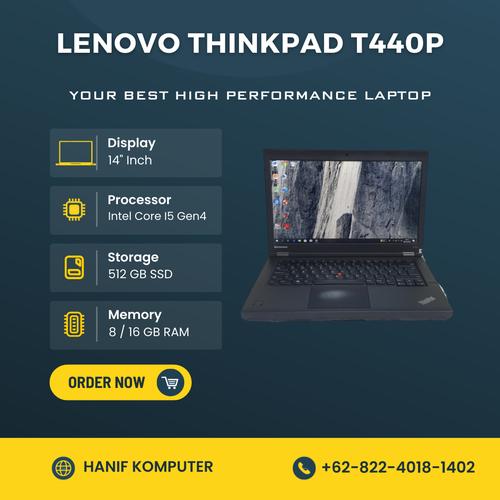Jual Laptop Lenovo Thinkpad T440p Core i5 RAM 8 GB - T440p, ram4gb ...