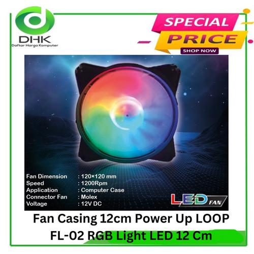 Jual Fan Casing 12cm Power Up LOOP FL-02 RGB Light LED 12 Cm - Jakarta Pusat - daftar harga ...