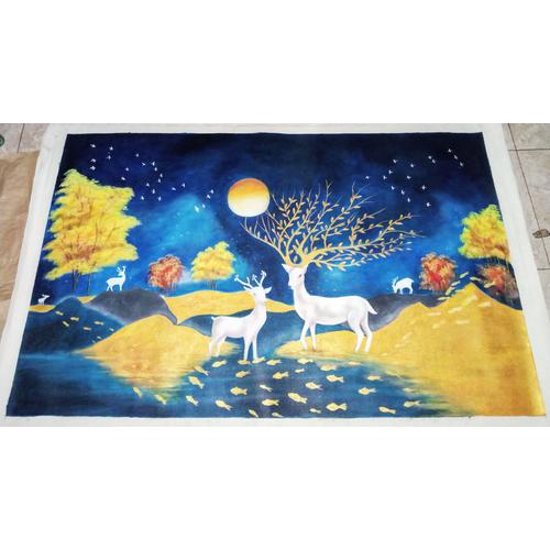 Jual Lukisan Pemandangan Malam dengan Rusa dan Alam yang Menakjubkan ...
