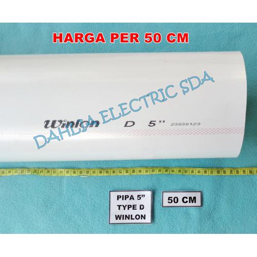 Jual PIPA PVC 5 INCH D WINLON PUTIH 50CM - Kab. Sidoarjo - DAHLIA ...
