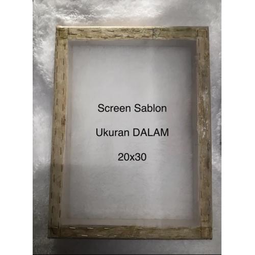 Jual Screen Sablon 20x30 (+Kain Screen) - T120, TAMBAH BUBBLE - Jakarta ...