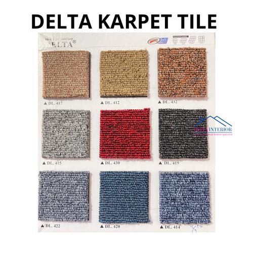 Jual Karpet Tile Polos Delta / Karpet Kantor Gedung Minimalis Size 50x50cm - DL.414, Per Box ...