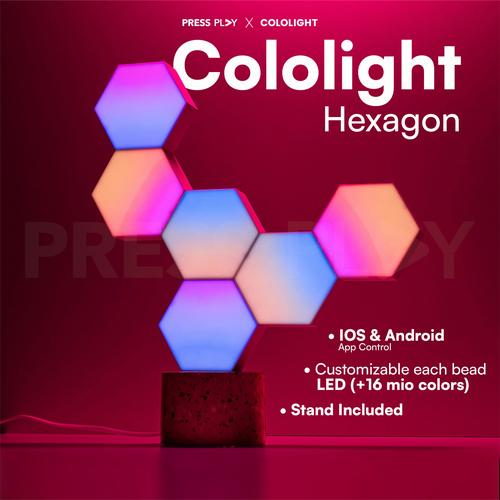 Promo Cololight PRO Hexagon Light Customizable RGB LED Multicolor Kit ...