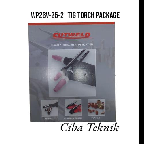 Jual Stang las Argon CUTWELD WP26V-25-2 TIG TORCH PACKAGE Tipe WELCRAFT ...