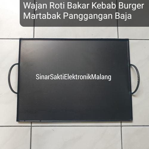 Jual Wajan Panggangan Roti Bakar Kebab Martabak Sosis Kotak Baja Putih ...