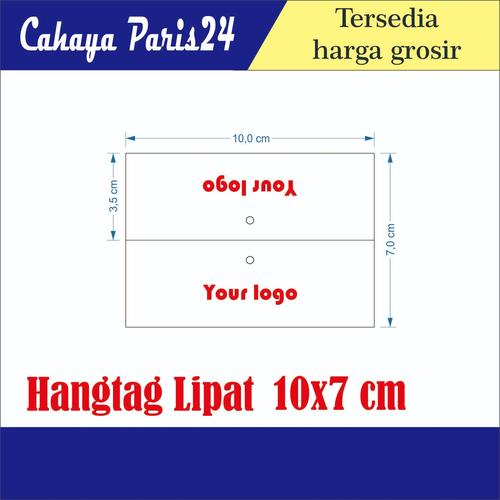 Jual Hang Tag Lipat ukuran 10x7 cm // hang tag custom - Kota Serang ...