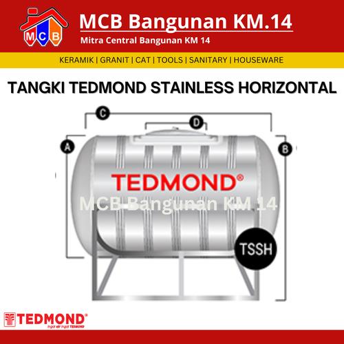 Jual TANGKI AIR TEDMOND STAINLESS HORIZONTAL/TANDON / TOREN AIR-FREE ...