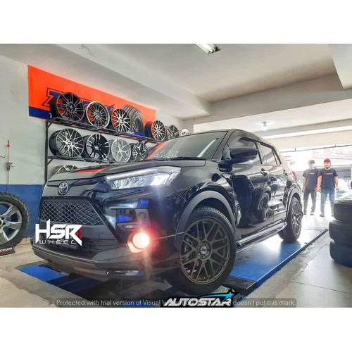 Jual MODIFIKASI MOBIL TOYOTA RAIZE USED VELG HSR RAI-S1 R18 PCD 4X100 ...