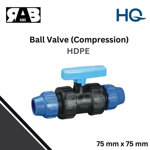 Jual Ball Valve / Stop Kran HDPE Compression 2 1/2" inch (75 mm) - HQ ...
