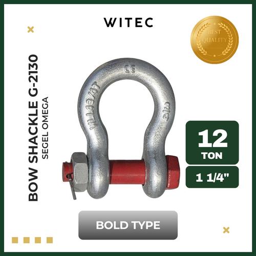 Jual Bow Shackle Omega G2130 / Segel Omega G-2130 12 Ton (1 1/4") Bolt ...