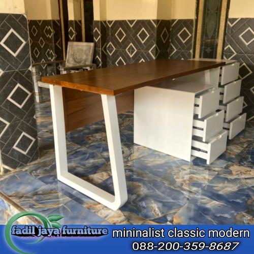 Jual meja komputer meja kerja meja kantor minimalis kayu jati - Kab ...