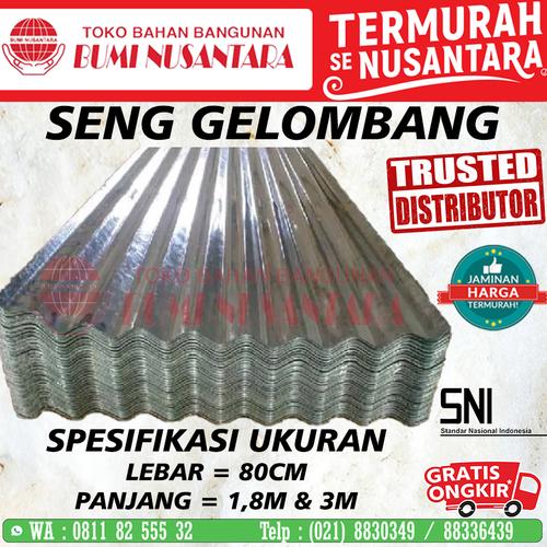 Jual Seng Gelombang 1,8meter 3meter Galvanis Terima Partai asbes besi ...