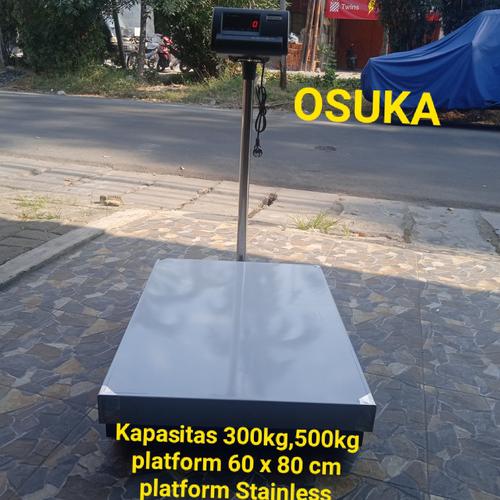 Jual Timbangan Barang Duduk Digital 300kg dan 500kg platform Besar 60 x ...