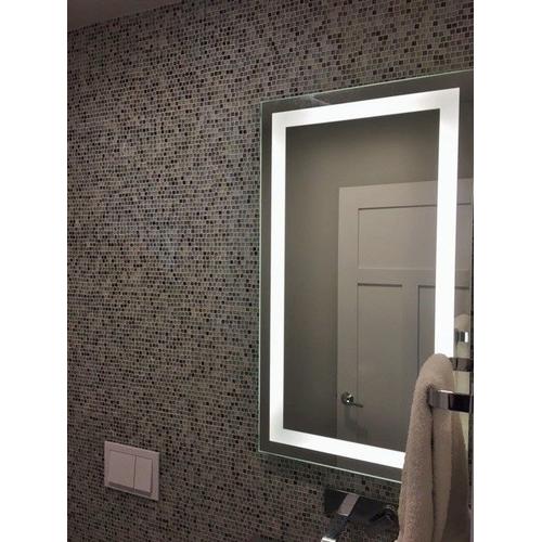 Jual Cermin LED Touchscreen dengan modul Jam uk 70 x 85 |Kaca Cermin ...