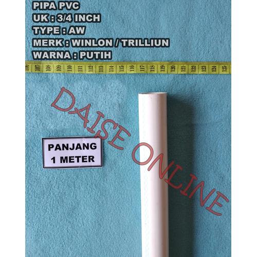 Jual PIPA PVC AW 3/4 INCH PANJANG 1 METER - Kab. Sidoarjo - DAISE ...