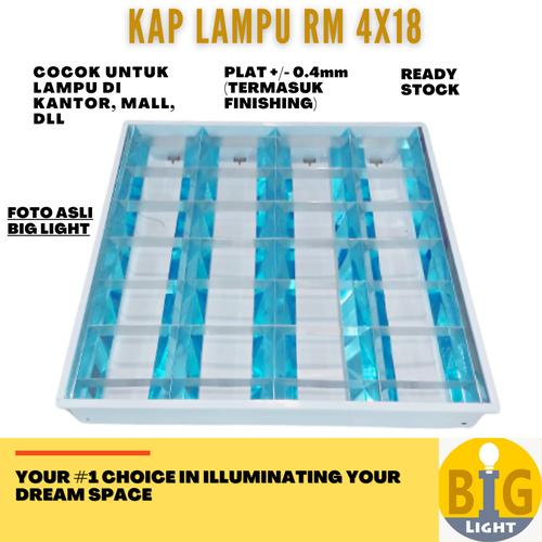 Jual Kap RM 4x18 Lampu Plafon ( Kosong / Rakitan TL LED / Full Set TL ...