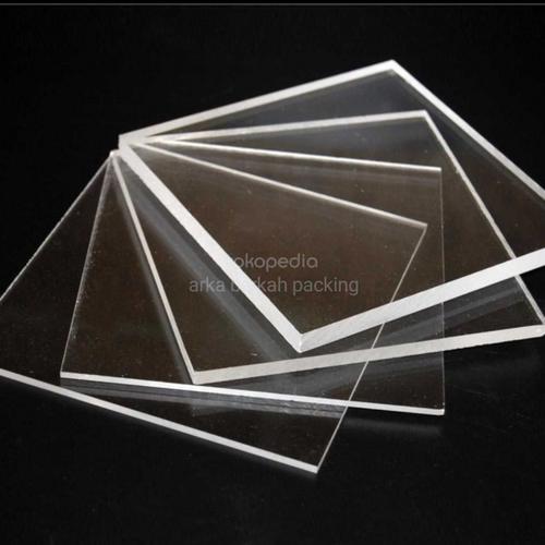 Jual acrylic bening / acrylic mika lembaran tebal 5mm 25cm x 25cm ...