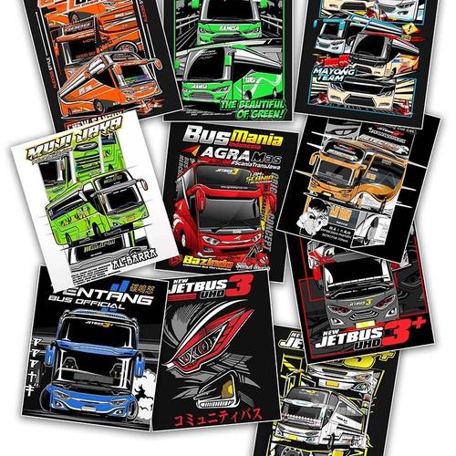 Jual sticker bus mania isi 10 pcs - Kab. Tasikmalaya - INO STORE ID ...