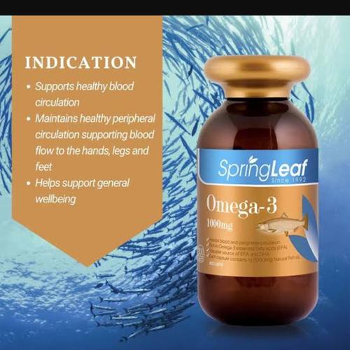 Jual SpringLeaf Omega 3 Besar 1000mg with Rich Salmon Fish Oil 200 kapsul - Kota Surabaya ...