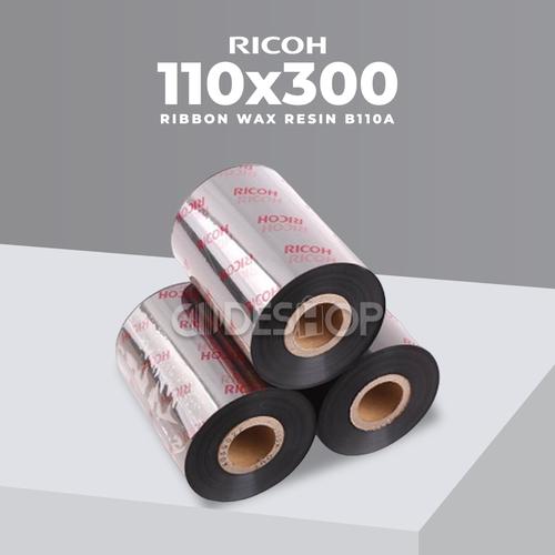 Jual RIBBON BARCODE WAX RESIN 110 X 300 METER CARBON LABEL SEMICOATED ...