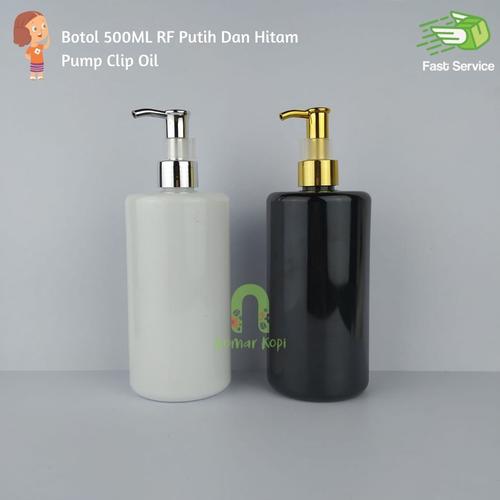 Jual Botol 500ML RF Warna Pump Clip Oil Neck 24 Bahan Pet - 500ML Amber, P.ClipOil Gold ...