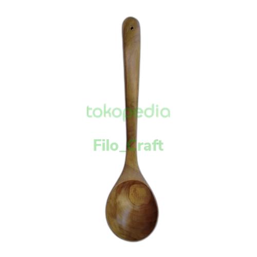 Jual sendok sayur atau irus sayur dari kayu jati panjang 30cm - Kab ...