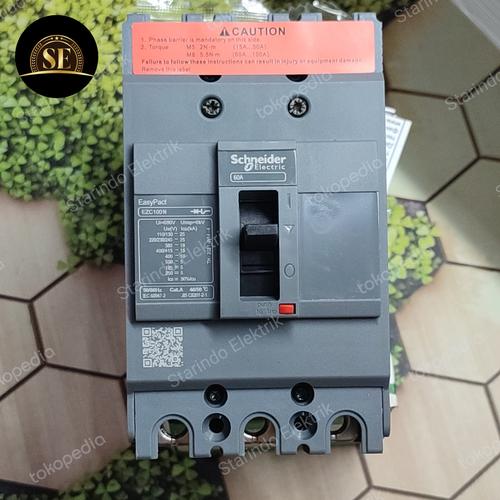 Jual MCCB Breaker Schneider Elektrik EZC100N 3P 100A 80A 75A 60A 50A 3phase - 50A - Jakarta ...