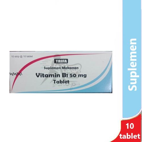 Jual Vitamin B1 Trifa 50 mg Strip @ 10 tablet - suplementasi vitamin B1 - Kab. Cilacap - Running ...
