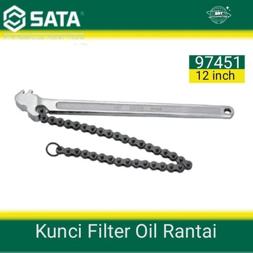Jual SATA KUNCI OIL FILTER RANTAI / CHAIN PIPE WRENCH 12 INCH 97451 ...